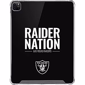 Skinit Clear Tablet Case Compatible with iPad Pro 12.9in (2021) - Officially Licensed NFL Las Vegas Raiders Team Motto Design