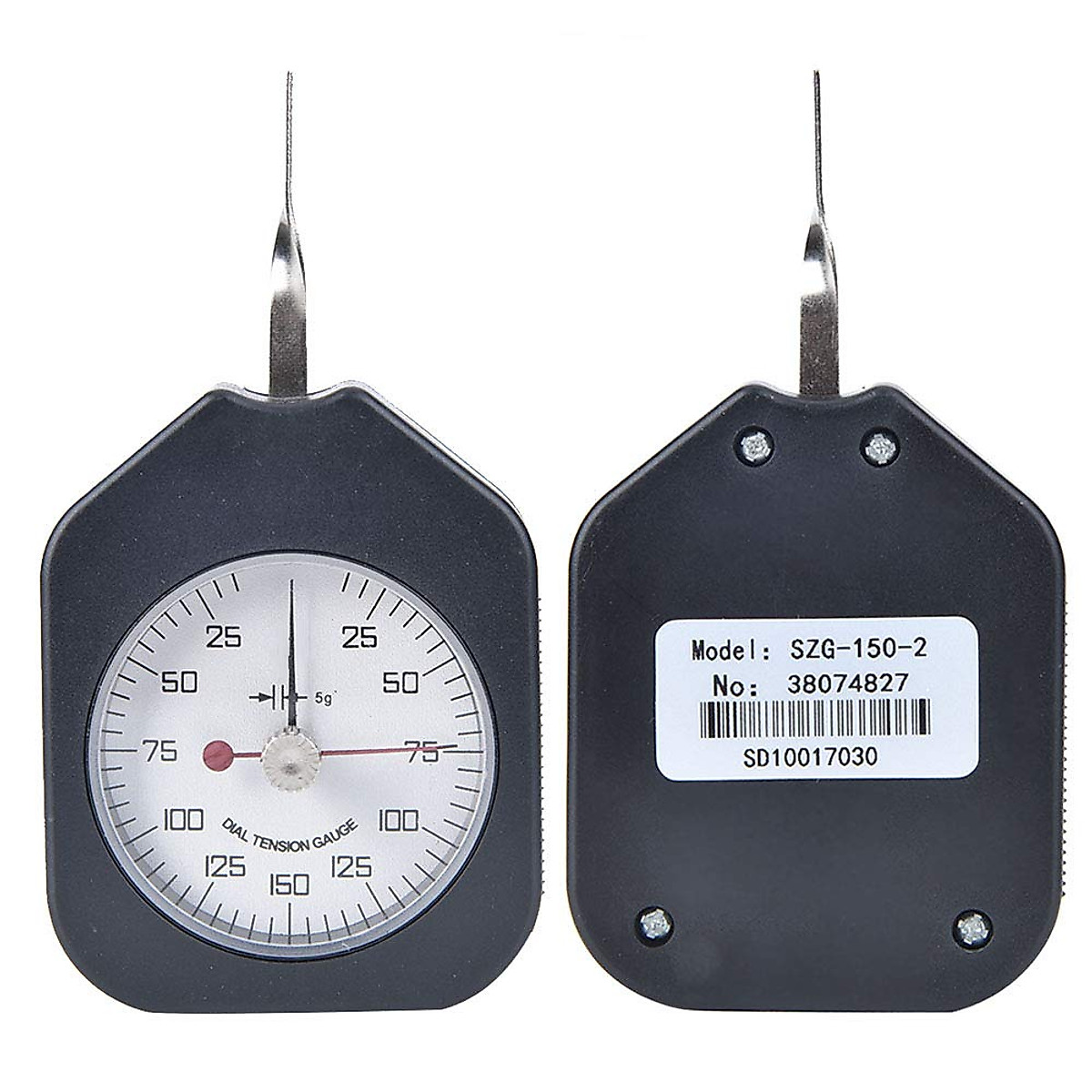 Double Needle Dial Tension Gauge Meter Tension Meter Dial Tension Gauge Gram Force Gauge Tensiometer Measuring Tool Plastic(SZG-150-2)