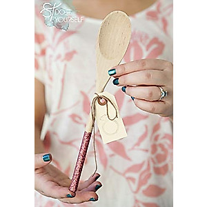 Kitchen Wooden Spoons Mixing Baking Serving Utensils Puppets 12 inch - Set of 24 ROUNDSQUARE