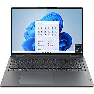 Lenovo 2022 Newest Yoga 7i 2-in-1 16" 2.5K Touch Premium Laptop | Intel Core i5-1240P | Backlit Keyboard | Fingerprint | Windows 11 | with Stylus Pen Bundle (Gray, 8GB RAM | 1TB SSD)