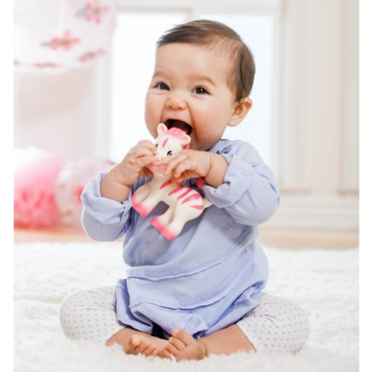 Infantino Teether Toy, Squeeze and TeeThe Zebra