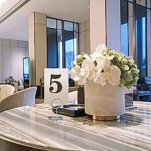 Jofefe 20pcs Mini Place Card Holders, Cute Table Number Holders, Classy Table Card Holder Table Picture Stands, Elegant Wire Photo Holder Menu Memo Clips, Idea for Wedding, Anniversary Party (Silver)