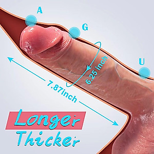 10.43in Flesh Realistic Dildo Sex toys for Couples Male & Female & Gays,Huge Dildo with Strong Suction Cup, Big Size Anal Dildo Feels Like Skin, Adult Sensory Toys Cobulipo