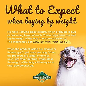 Pawstruck Bizarre Assorted Natural Dog Treats, Pet Food, Long Lasting Chews for All Breeds, Beef Flavor, Animal Ears, Bones & Jerkies, Rawhide Alternative for Aggressive Chewersy, Bargain Bag - 1 lb