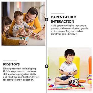 WINOMO Die-cast Model Metal Golf Cart Model,Pull Back Action Golf Cart, Mini 1:20 Scale Golfcart Vehicle for Kids Party Favor Home Office Decor