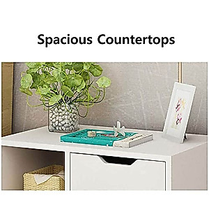 HIGOH Bedside Table Single Drawer Bedroom Bedside Table Bedside Table Modern Living Room Bedroom Locker Home Furniture