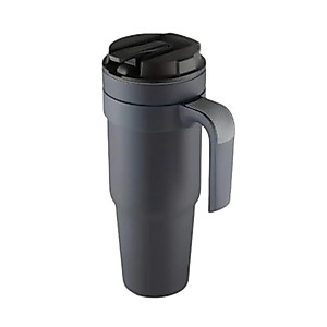 Sama Goods Cafeteria Coffee Mug with Handle for Hot and Cold Drinks, Travel Mug (grey), 40 OZ, Gray, FC094