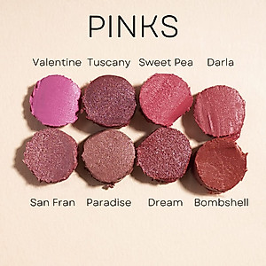 Honeybee Gardens Truly Natural Long Lasting Lipstick, San Francisco, Pink and Peach With Rose, Naturally Hydrating & Nourishing, Vegan, Gluten-Free & Cruelty-Free, 0.13 oz / 3.8 g