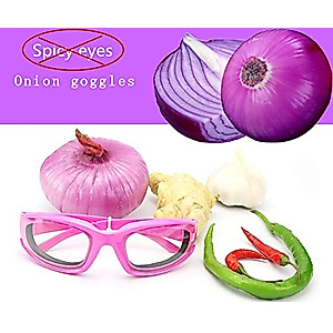 Unisex Tear Proof Cut Onion Goggles, Saftey Glasses for Kitchen, Cooking, BBQ, Cleaning, Cycling; Chopping Eye Protect Tool; With Sealing Sponge; Anti-tear, Dustproof, Anti-fog, Windproof; OG1B