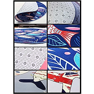 FANCY PUMPKIN The Magic Circle Pattern Round Carpet Floor Mats Yoga Cushion for Playroom/Cloakroom, E-03