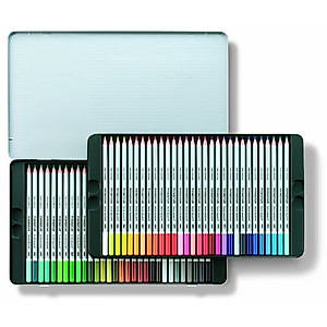 Staedtler Karat Aquarell Premium Watercolor Pencils, Set of 60 Colors (125M60)