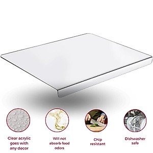 16 X 18" ACRYLIC CUTTING BOARD WITH COUNTER LIP