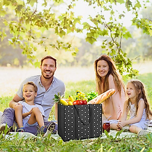 Fab totes 14 Pack Reusable Grocery Bags 35L Large Capacity Shopping Bags Reusable Bags for Groceries Waterproof Tote Bags for Shopping and Picnic with Sturdy Handles