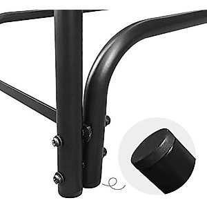 Amagabeli 8 ft Outdoor Fire Wood Log Rack Bundle 8ft Firewood Log Rack Cover