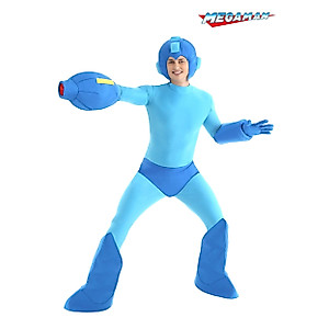 Fun Costumes Men's Capcom Blue Mega Man Costume, Classic Video Game Rockman Cosplay X-Large