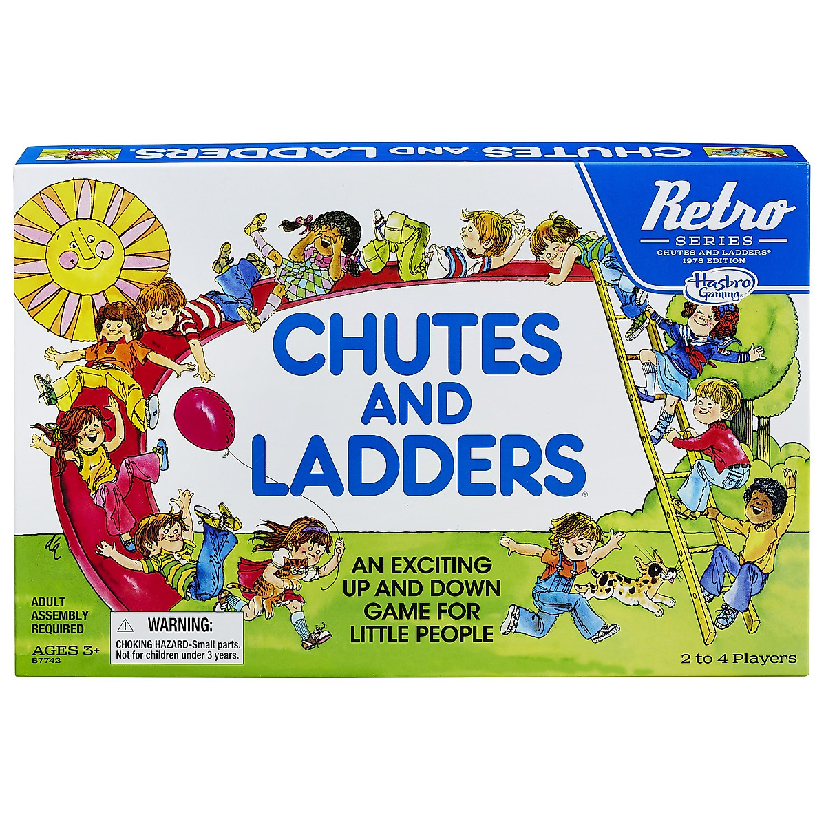 Hasbro Gaming Chutes and Ladders Game: Retro Series 1978 Edition