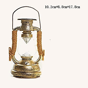 DJASM Outdoor Camping Oil Lamp Hanging Tent Led Candle Light Home Decor Garden Flickering Retro Lantern Solar Power Reading Portable