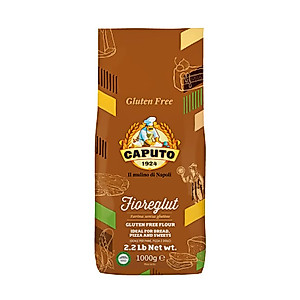 Antimo Caputo Gluten Free Pizza Flour 2.2lb - All Natural Multi Purpose Flour & Starch Blend for Baking Pizza, Bread, & Pasta