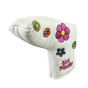Foretra - Limited Edition Girl Power Golf Putter Headcover Quality PU Leather Magnetic Closure for Blade Style Putters