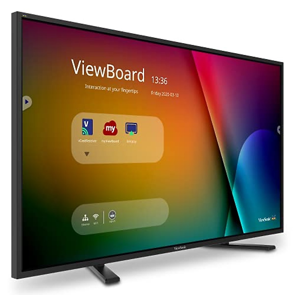 ViewSonic IFP4320 43 Inch ViewBoard 4K Interactive Flat Panel Display with in-Cell Touch and HDMI, DisplayPort, 60W Powered USB-C Inputs