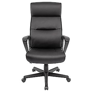 STAPLES Rutherford Luxura Manager Chair, Black
