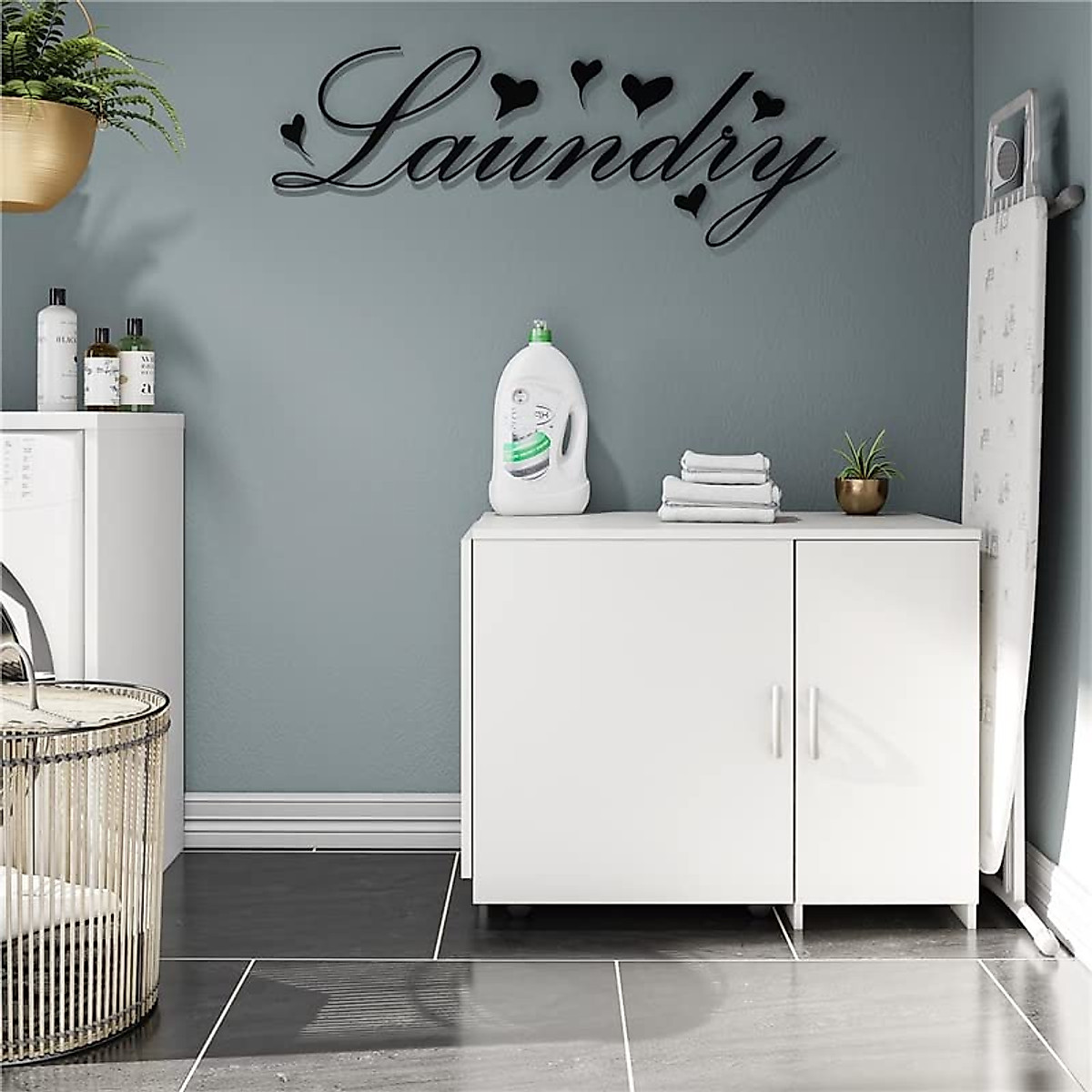 Ameriwood Home Arleta Swivel Craft Desk, White