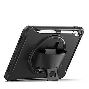SaharaCase Protection Hand Strap Series Case for Apple iPad 10.9" (10th Generation 2022), Black (TB00278)