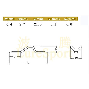 LureSport 10pcs Stainless Steel Dual Trapezoid Hook Keeper DHook for Lure and Fly Rod Building Component Repair DIY Accessory (Silver)