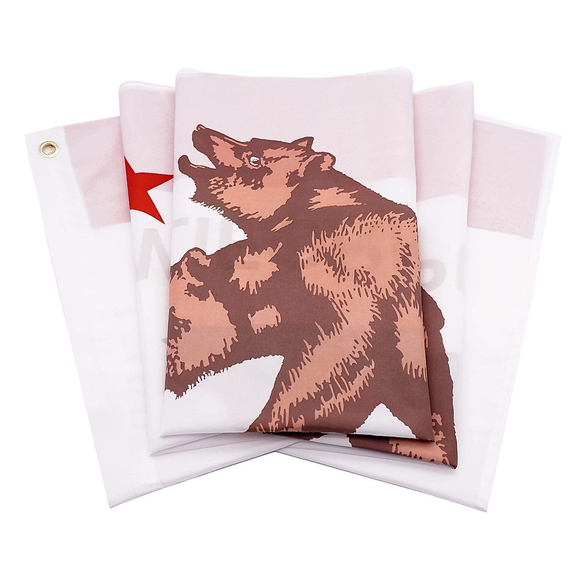 DANF FLAG New California Republic Flag Banner 3ftx5ft Polyester with Brass Grommets