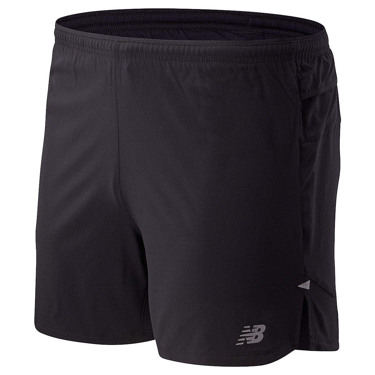 New Balance Men's Impact Run 5 Inch Short, Black , Large
