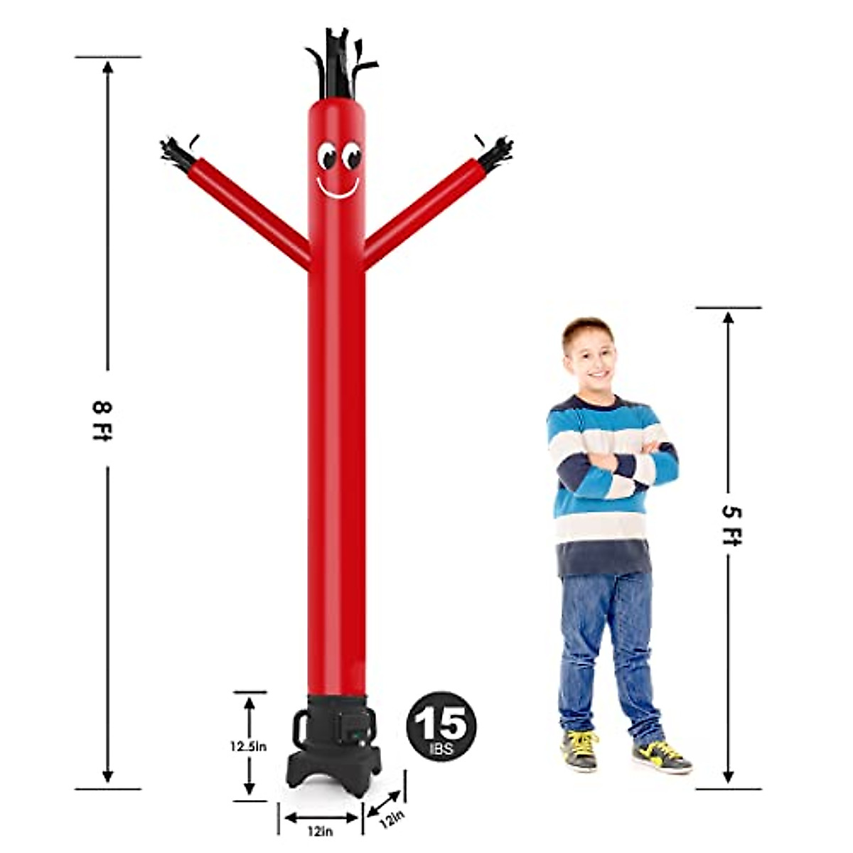 MOUNTO 8FT Fly Puppet Dancer with 1/3hp Blower Complete Set (RED)