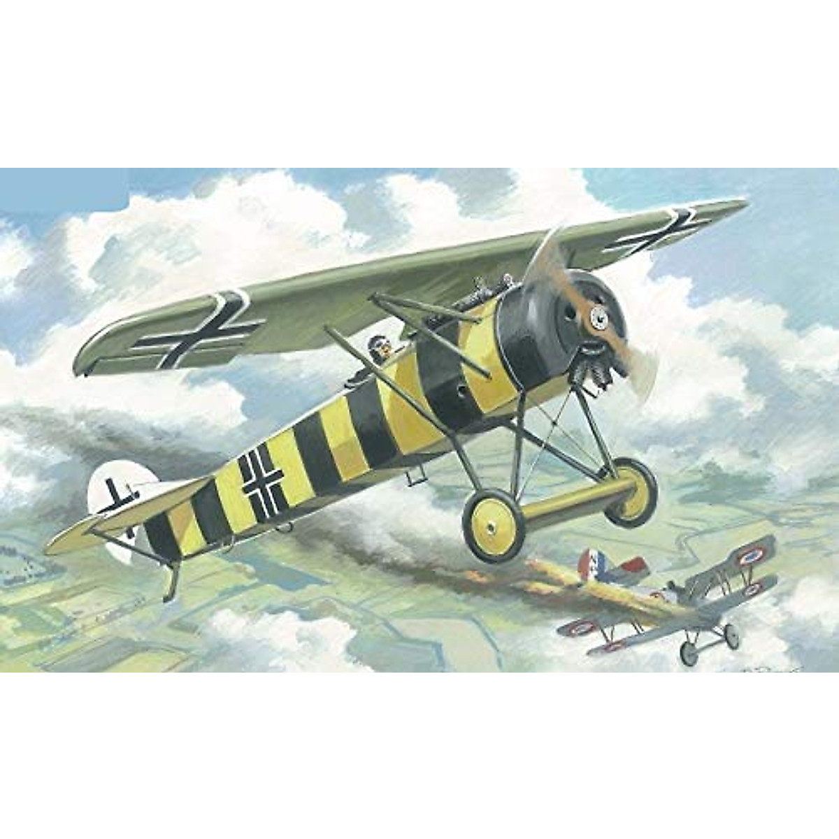 Mikro Mir 32-001 German monoplane Fighter Fokker E.V/D.VIII 1/32 Scale Model Kit