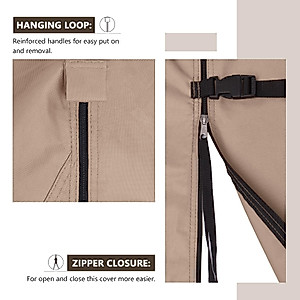 ULTCOVER Patio Hanging Egg Chair Cover - Waterproof Outdoor Single Seat Swing Egg Chair with Stand Cover 45W x 33D x 68H inches