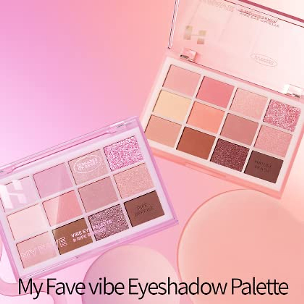 HOLIKA HOLIKA My Fave Vibe Eye Palette 02 Ripe Berries | Matte, Shimmer, Glitter, Eye Shadow, 12 Blendable Shades, Makeup, Kbeauty, Daily, Point, Cool tone, High Pigment