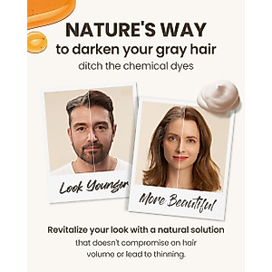 MODA Pro-Change Black Shampoo | Korean Hair Darkening, Volumizing & Anti-Hair Fall Shampoo | Paraben & Sulfate Free, Natural Formula for Thicker, Fuller Hair (10.5 oz)