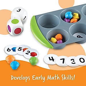 Learning Resources Mini Muffin Match Math Activity Set - 76 Pieces, Ages 3+ Counting Games for Kids, Preschool Learning Toys, Homeschool Learning Toys, Math for Preschoolers