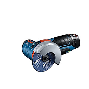 BOSCH GWS12V-30N 12V Max Brushless 3 In. Angle Grinder (Bare Tool), Blue