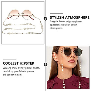 VALICLUD 1 Set 2Pcs Irregular Photo Props Trendy Chic Street Shooting Glasses (Golden)