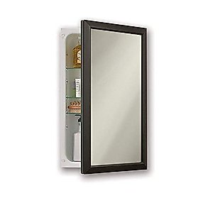 Jensen 625N244BZC Hampton Medicine Cabinet, Oil Rubbed Bronze, 15-Inch by 25-Inch