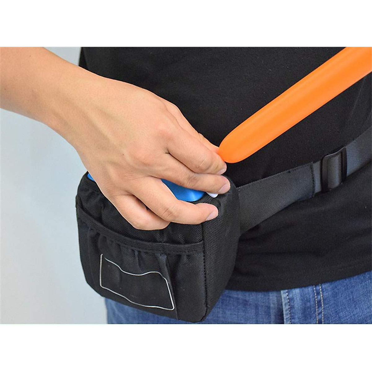 Portable Electric Balloon Inflator Electric Balloon Pump Rechargeable Twisting Modeling Balloon Pump Electric Balloon Pump Air Balloon Blower for Birthday/Party/Decoration (Blue)