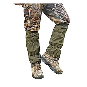 JJZS Adjustable Snake Gaiters for Men & Women, Camo Snake Proof Boot Gators, Snake Bite Protection Guards Chaps, Waterproof Leg Gators for Hiking, Hunting, Snow, Snowshoeing, Rattlesnake