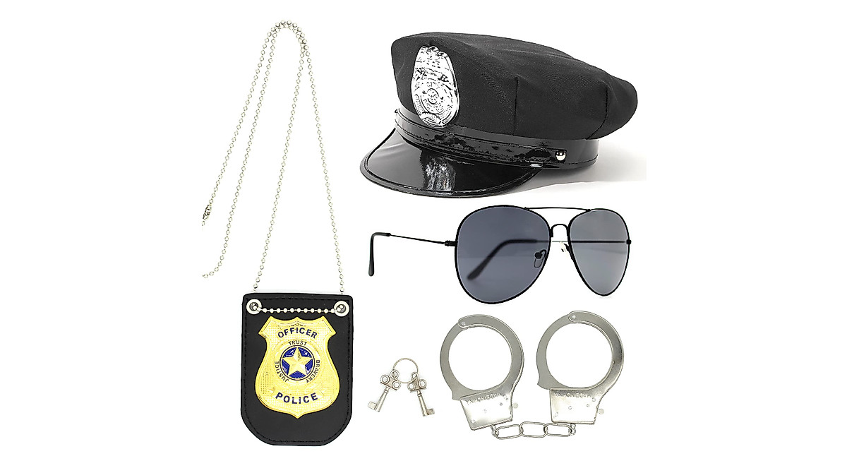 Timisea Police Accessories Kit - Pretend Play Detective Costume Set