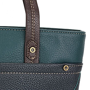 Chala Group Chala Deluxe Vegan Leather Every Day Tote Bag Purse : 13.5 x 14 inches (Turtle)