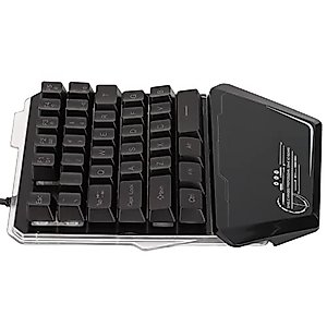 Ruining One Handed Keyboard, Portable Small Gaming Keyboard for Home for Office