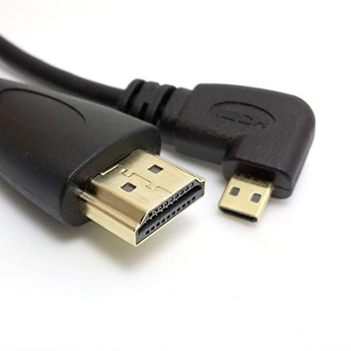 chenyang CY Right Angled 90 Degree Micro HDMI to HDMI Male HDTV Cable 150cm for Cell Phone & Tablet
