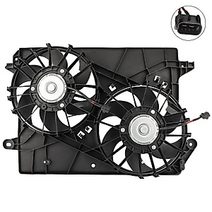 BOXI 620-039 5137714AA Dual Engine Cooling Fan Assembly Fit for Dodge Challenger 2008-2010 for Chrysler 300 2005-2010 Charger 2006-2010 Magnum 2005-08
