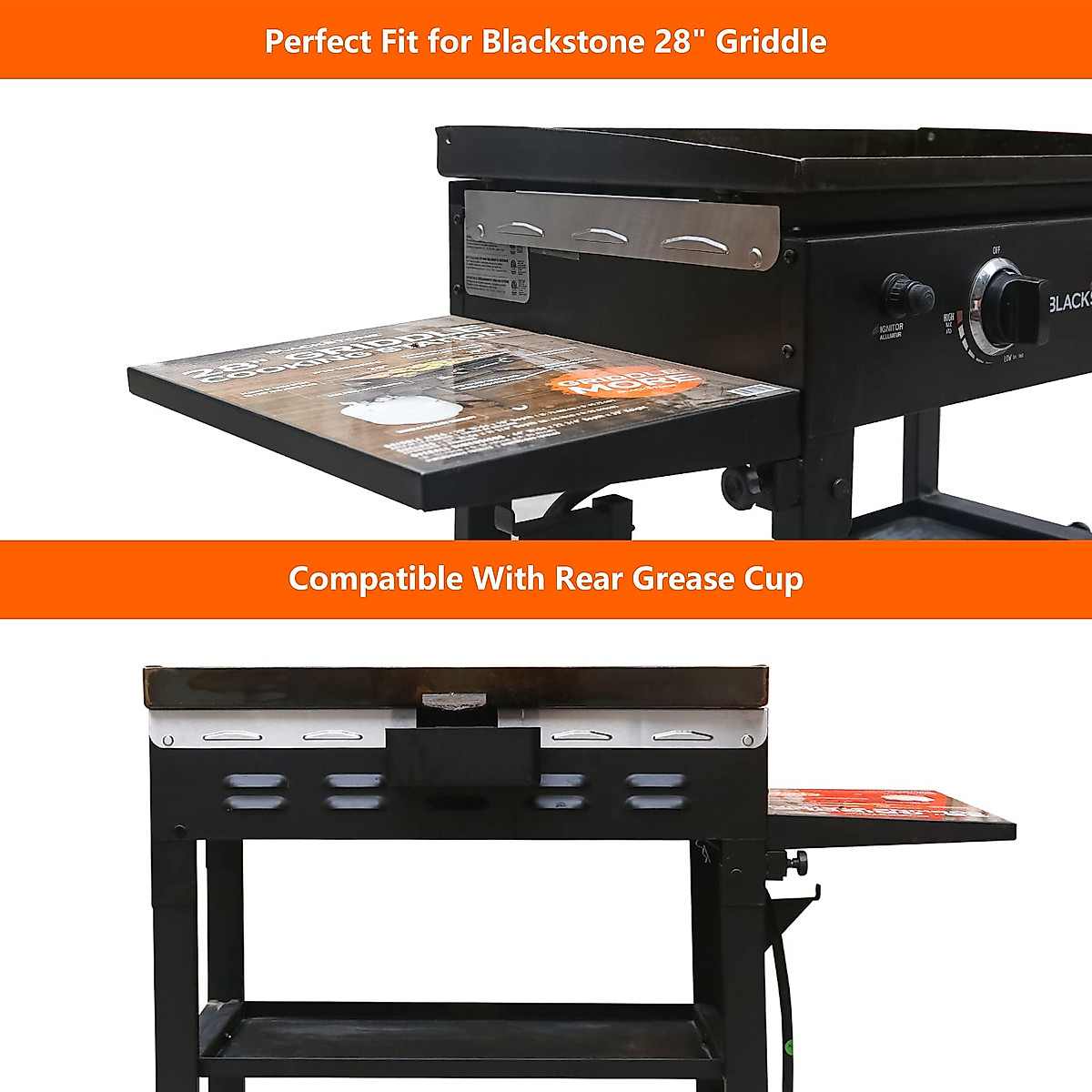 Wind Guards for Blackstone 28 Inch Griddle, Magnetic Blackstone Griddle Grill Accessories Fit with Side Shelf, Hood and Rear Grease Cup, Heat Shield for Side Table,Hold Heat, Save Gas and No Dropping