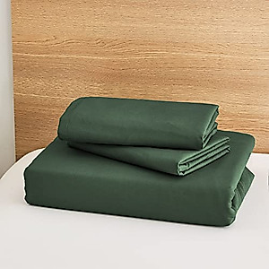 KINMEROOM Olive Green Duvet Cover Queen Size- Soft & Breathable Bedding Duvet Cover Set with Zipper Closure-1 Duvet Cover and 2 Pillow Shams(90 * 90",Olive Green)