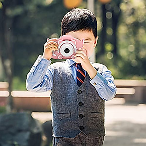 PUSOKEI Kids Camera for Girl, 12MP Digital Video Camera with 2.0in IPS Screen, Kids Digital Camera with Double Camera, Kids Camera for Girls(Green)