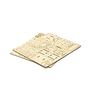 Back to The Future Delorean 3D Wood Puzzle & Model Figure Kit (154 Pcs) - Build & Paint Your Own 3-D Movie Car Replica Toy, No Glue Required - Easter Basket Gift for Kids, Teens, Adults 10+